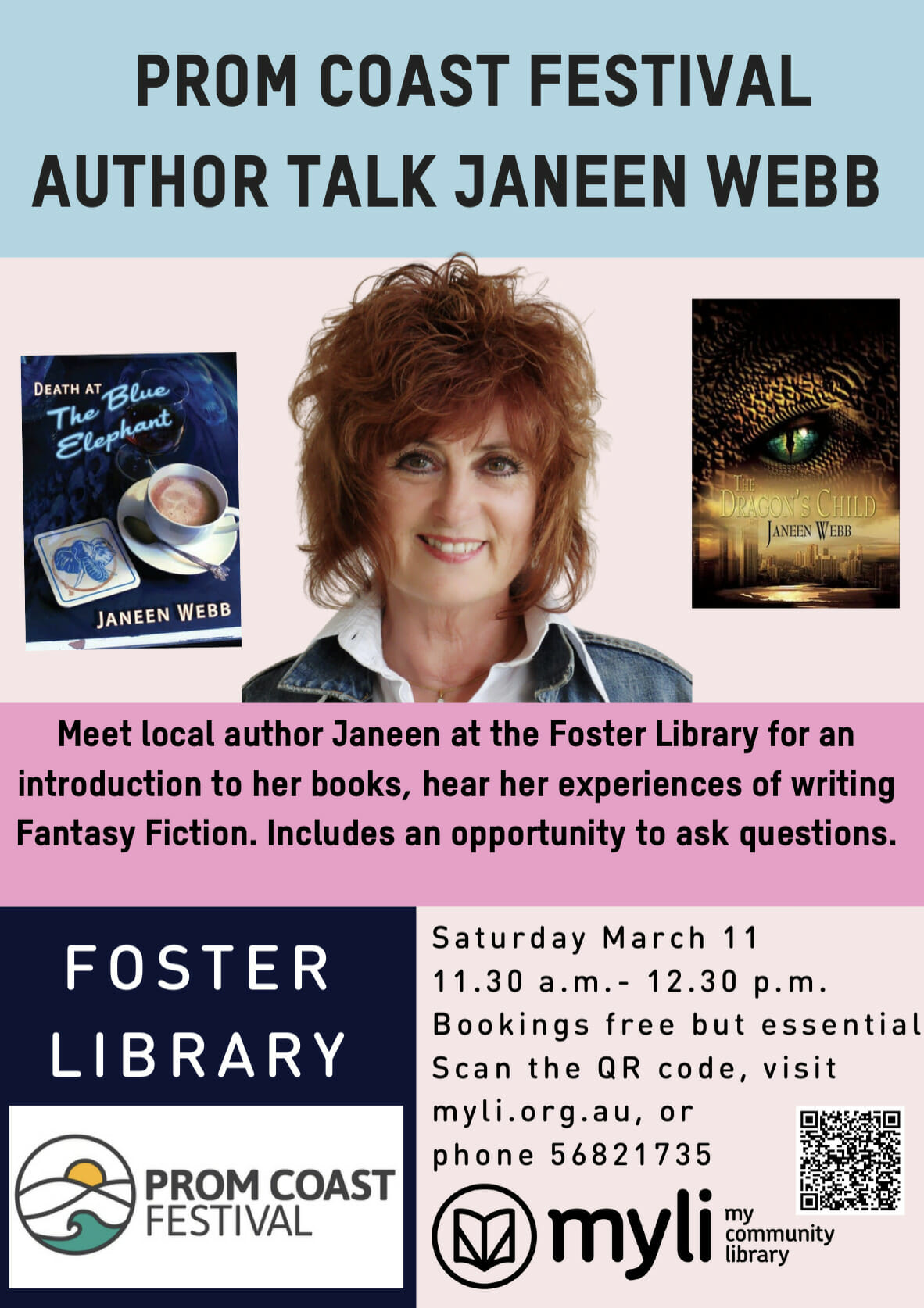 Author Talk for the Prom Coast Festival - Janeen Webb